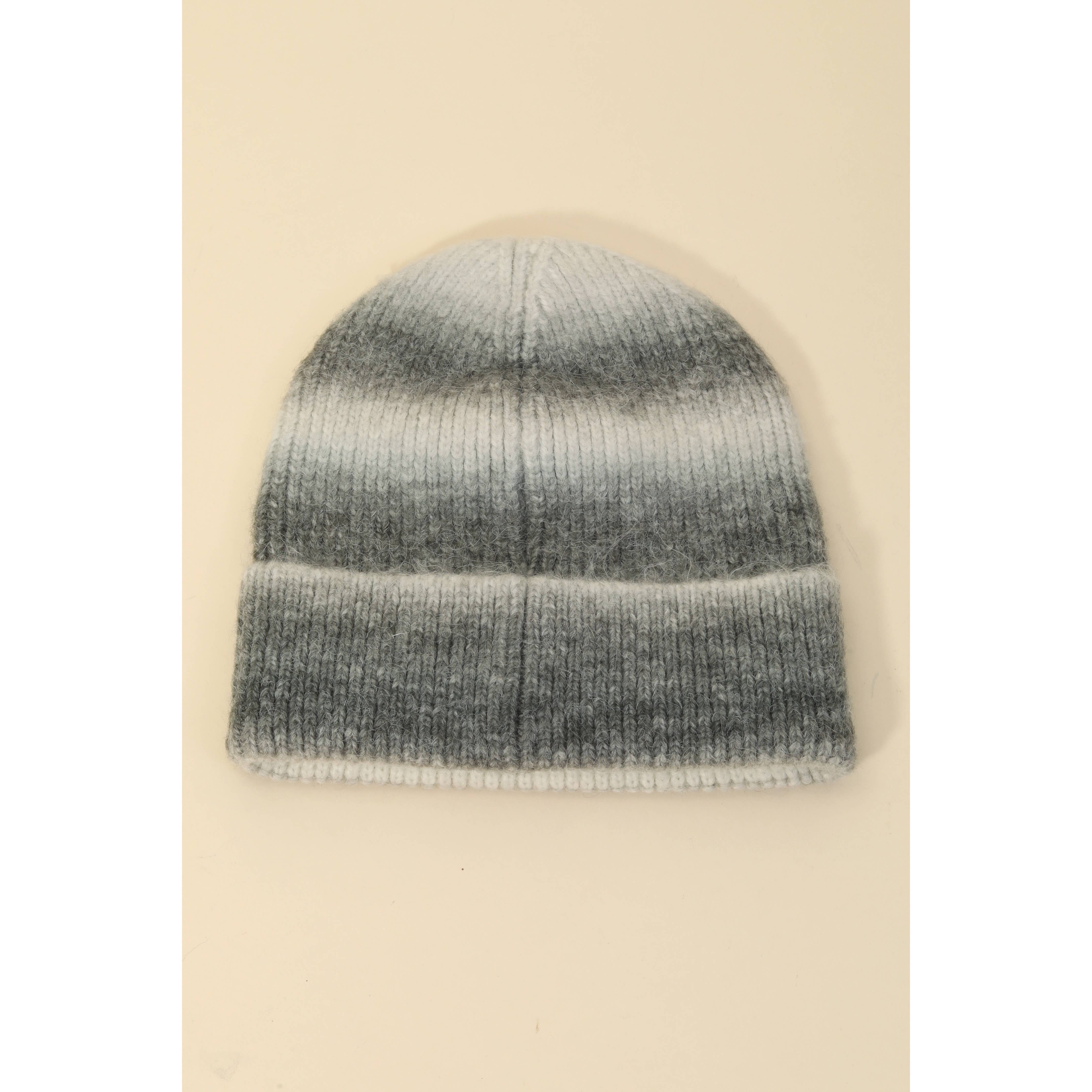 Stripe Shaded Knit Beanie – Stache