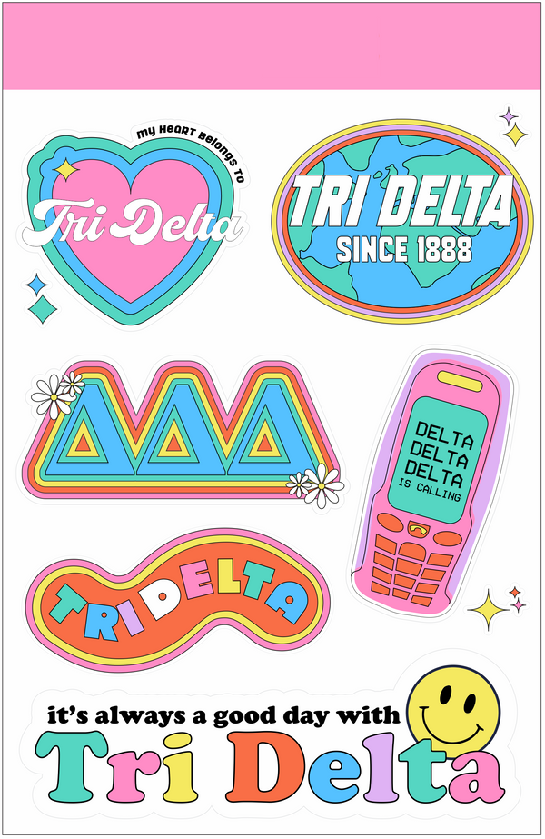 Greek Sticker Sheet – Stache